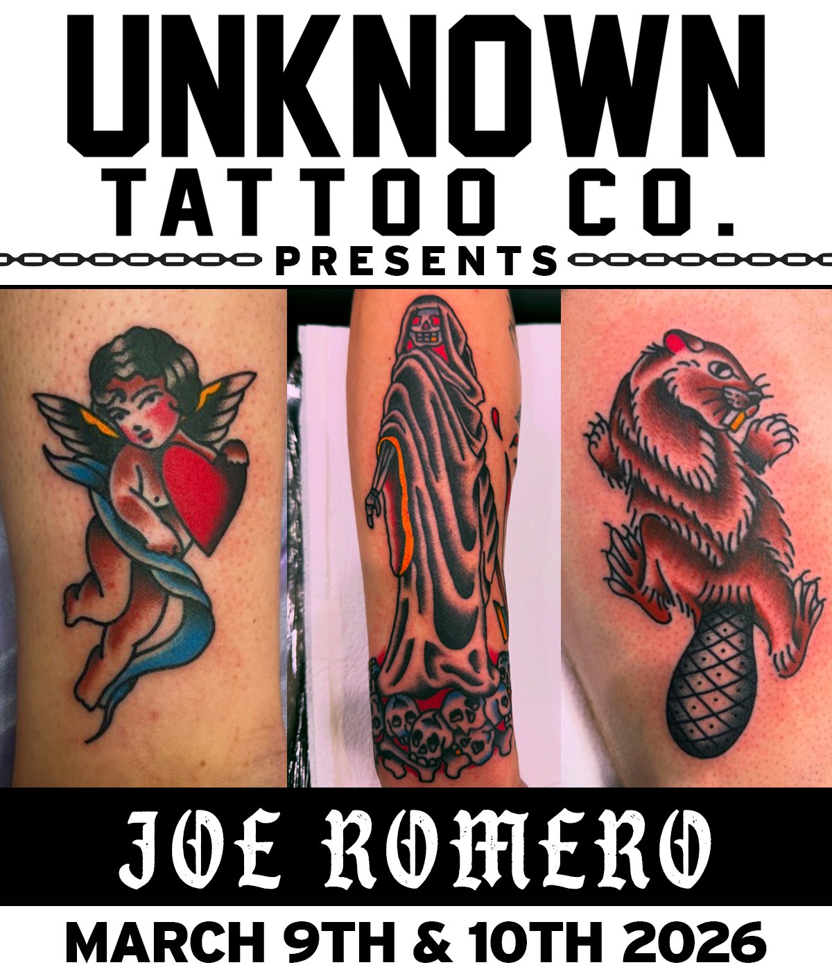 Guest Artist: Joe Romero - Unknown Tattoo Co. - Snohomish Washington ...